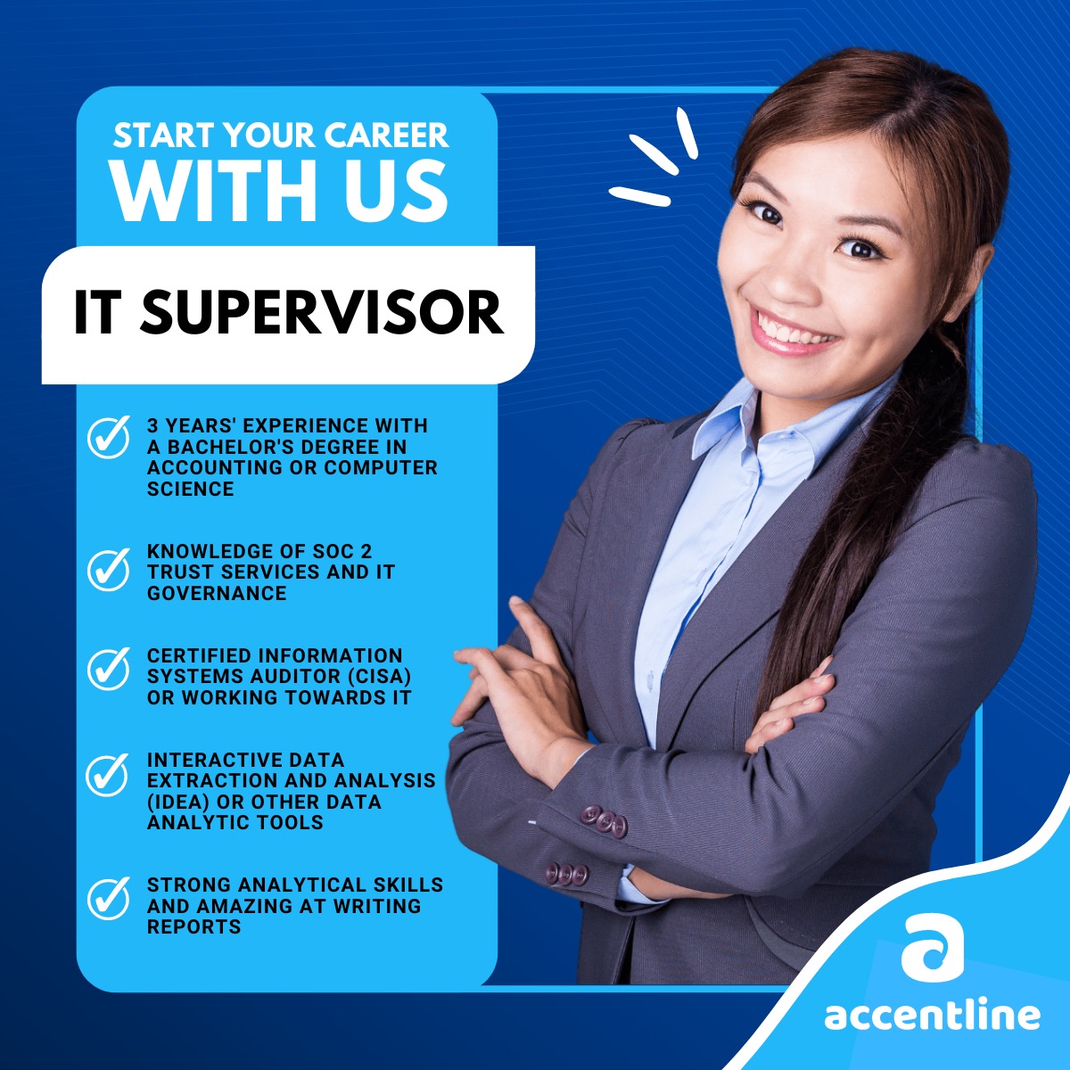 IT Supervisor - Accentline - Iloilo Hiring